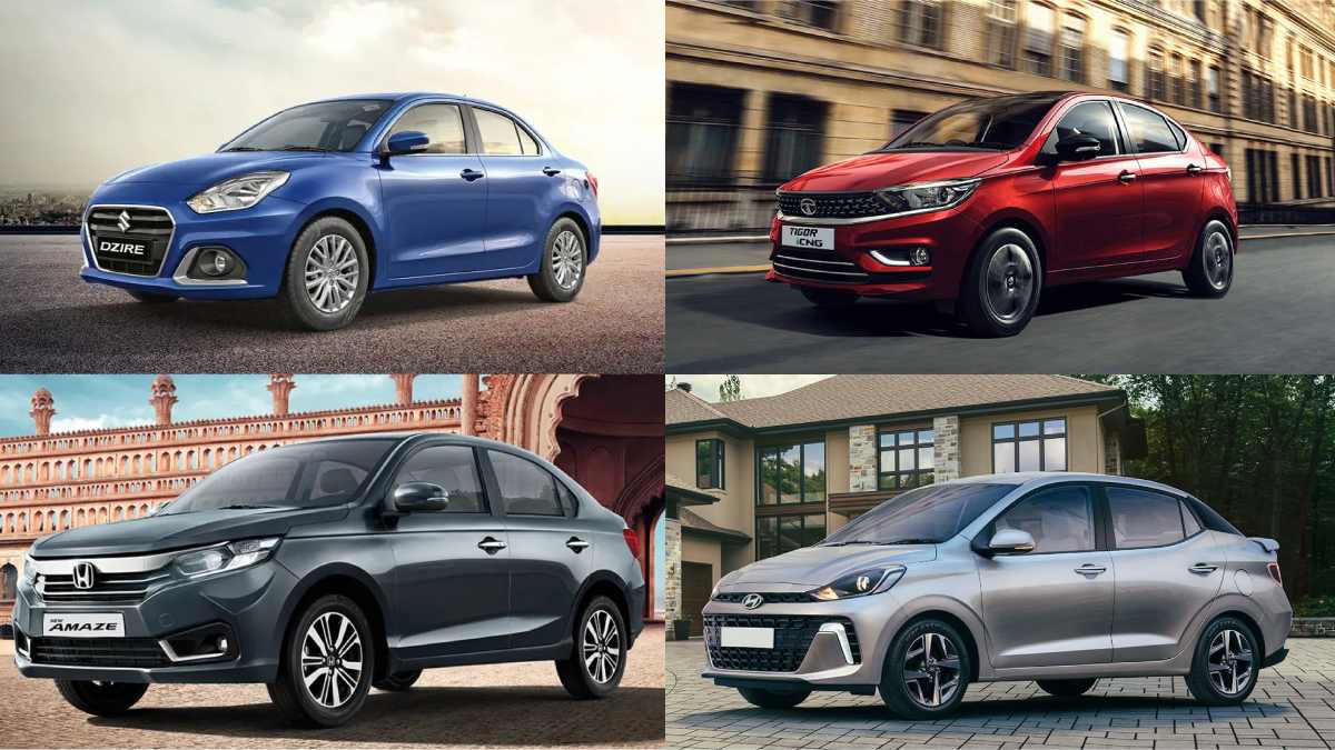 Compact Sedans Compared: Hyundai Aura vs Maruti Dzire vs Honda Amaze vs ...